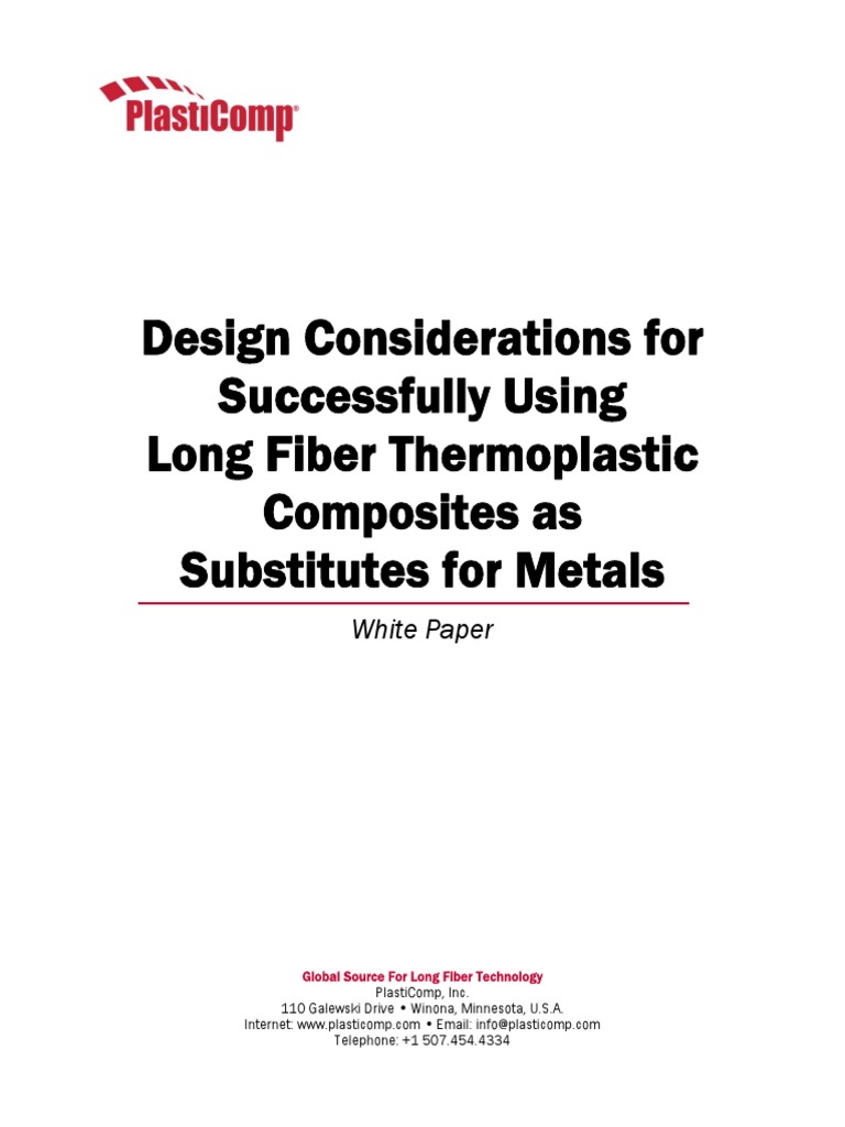 Long Fiber Design Principles White Paper | PDF | Composite Material ...