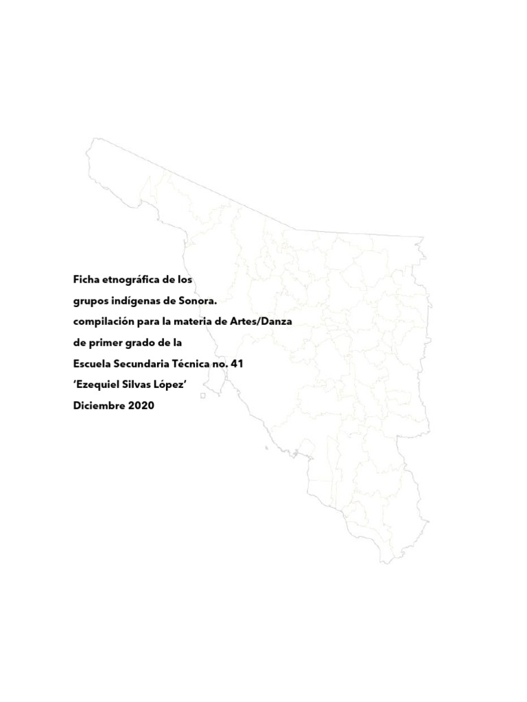 10 Actv 10 Ficha Etno | PDF | Sonora