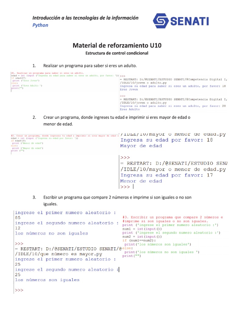 Material de Reforzamiento U10 | PDF