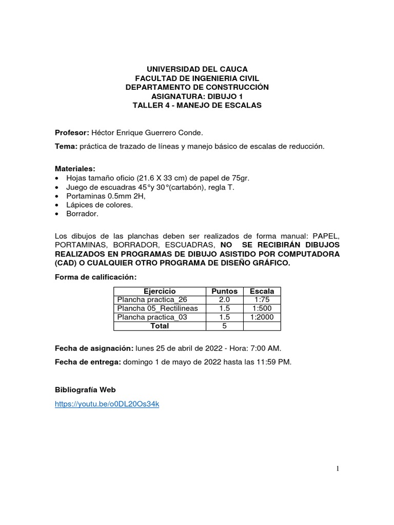 Taller 4 - Manejo de Escalas Básico | PDF