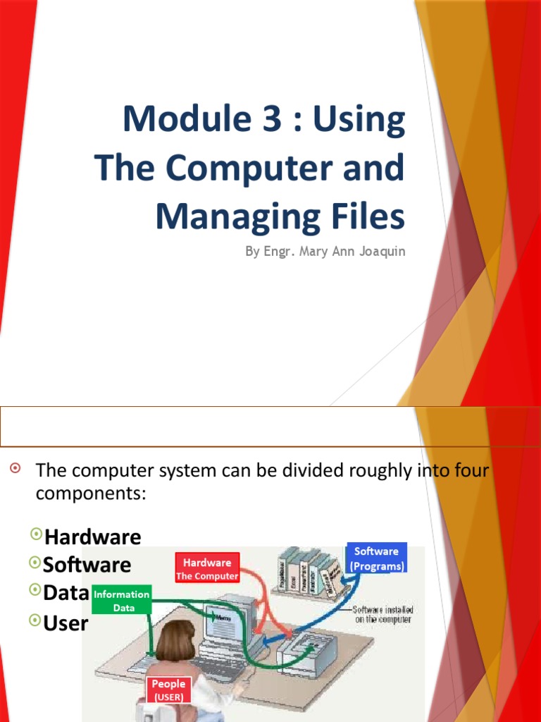 Module 3 Managing Files Pdf Graphical User Interfaces Operating System