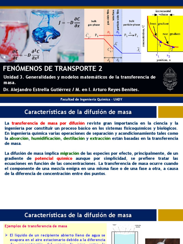 Modelos Matemáticos de Transferencia de Masa | PDF | Gases ...
