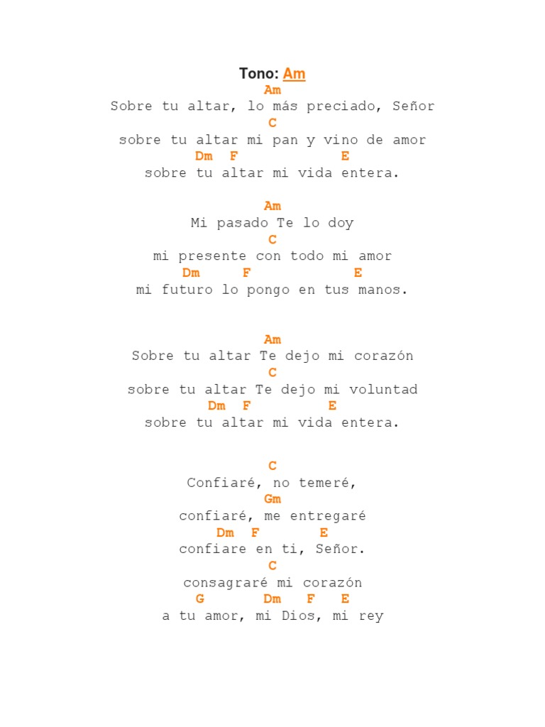 Sobre Tu Altar | PDF