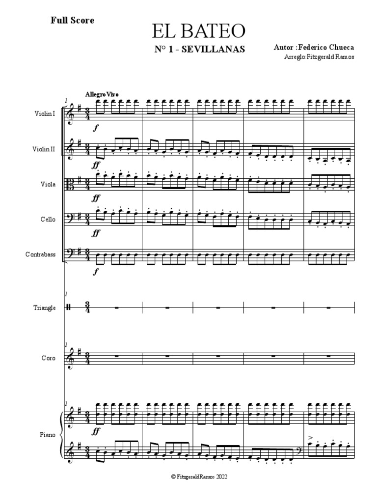 El Bateo Full Score | PDF
