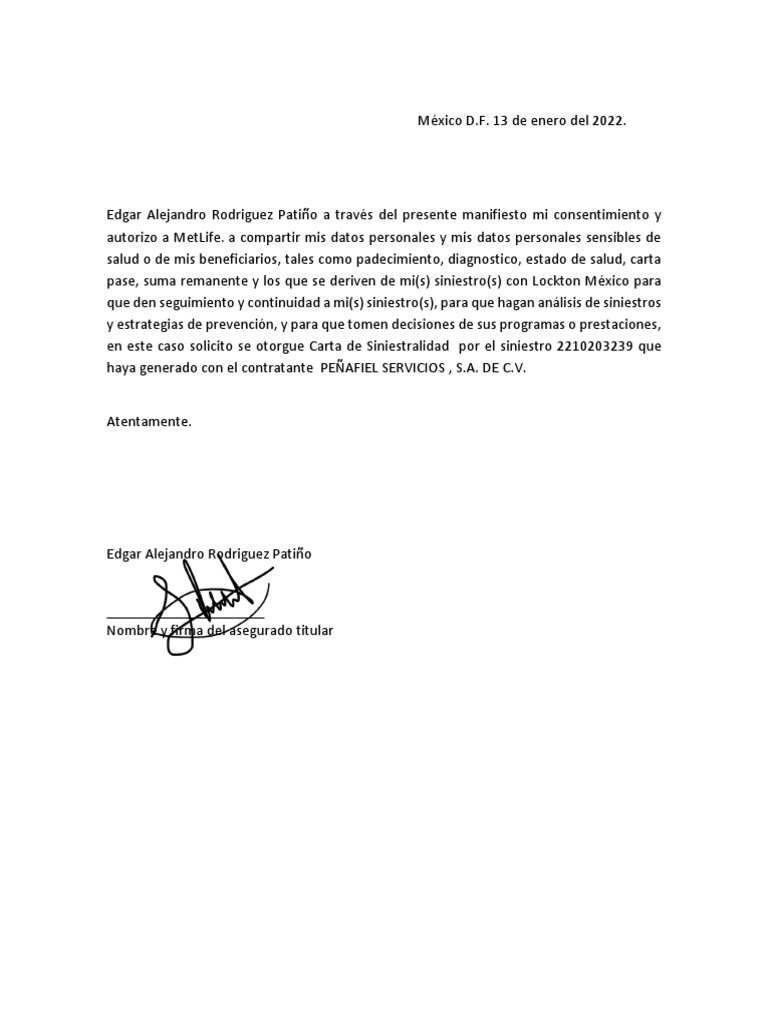 Carta Remanente | PDF
