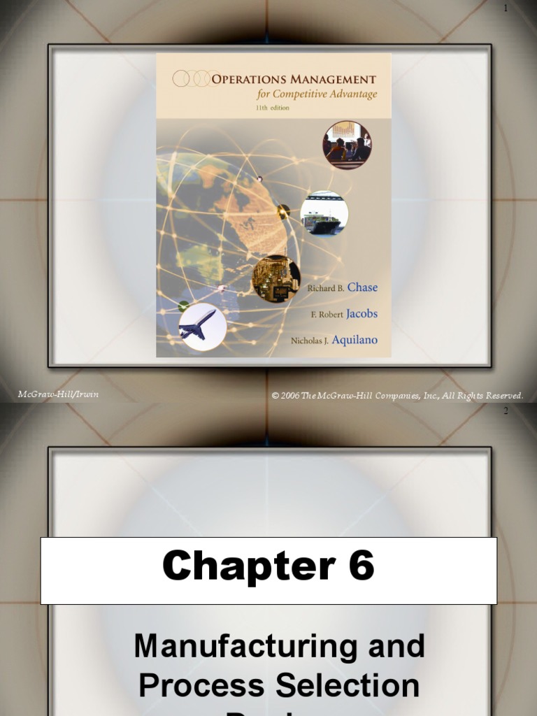 Ch.6 Process Selection Design | PDF | Cost | Marketing