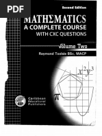 Mathematics A Complete Course With CXC Questions Volume 1 | PDF