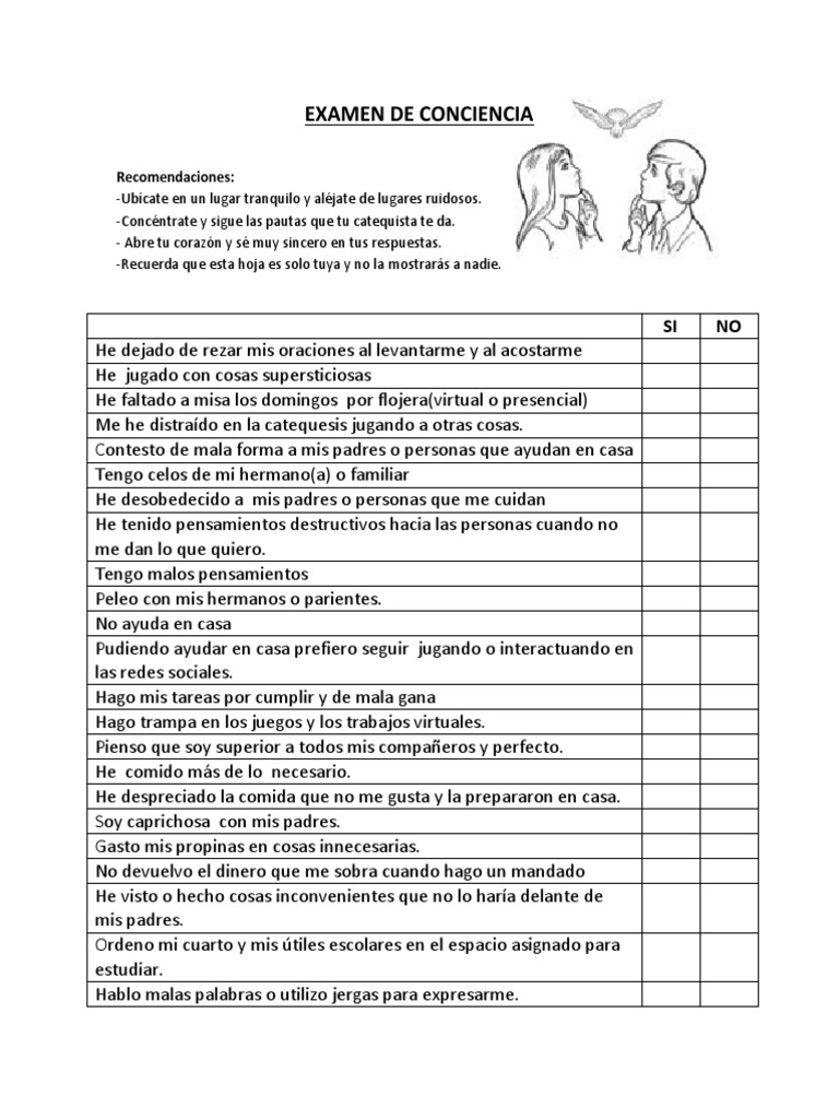 Examen de Conciencia | PDF