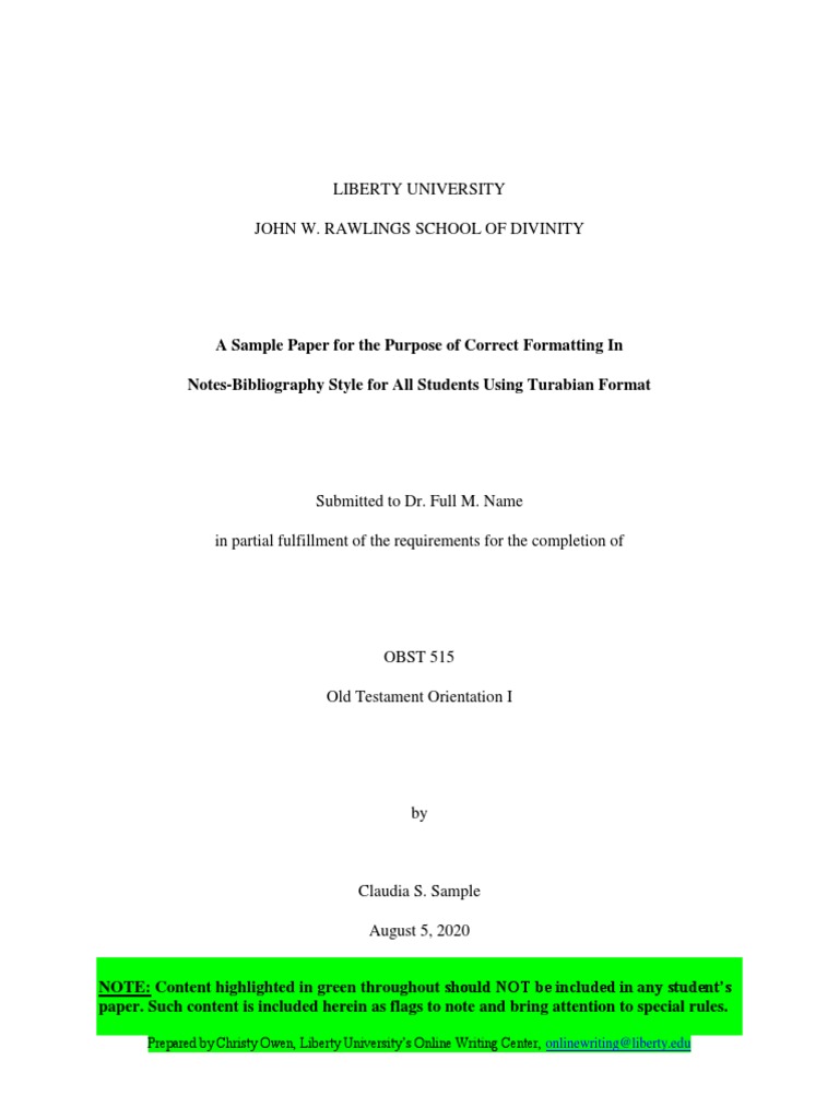 Liberty University John W. Rawlings School of Divinity | PDF | A Manual ...
