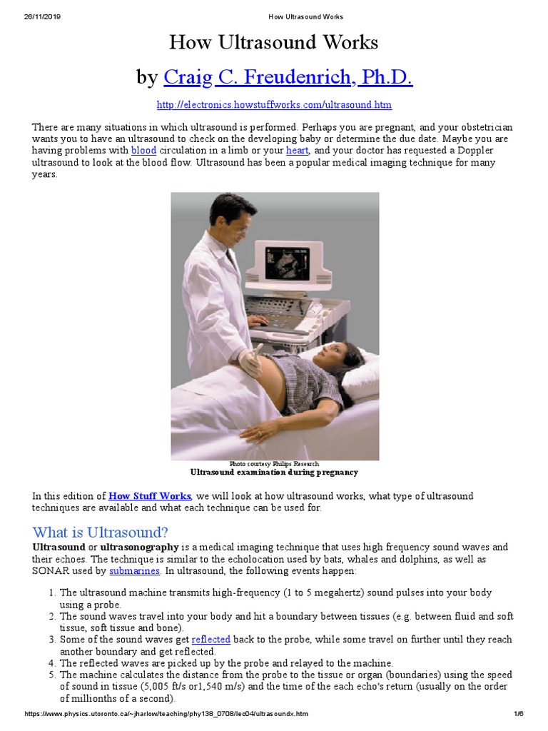 How Ultrasound Works | PDF | Medical Ultrasound | Clinical Medicine