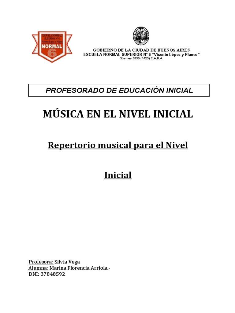 Repertorio Musical | PDF | Las artes escénicas