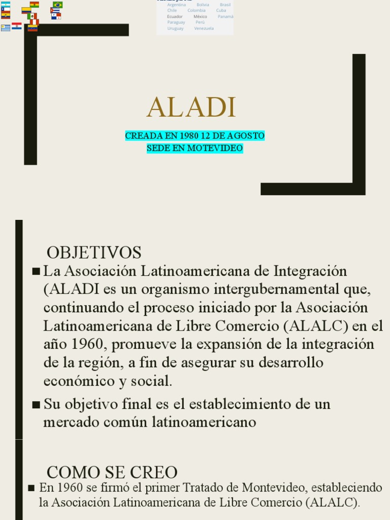 ALADI | PDF | America latina | Economias