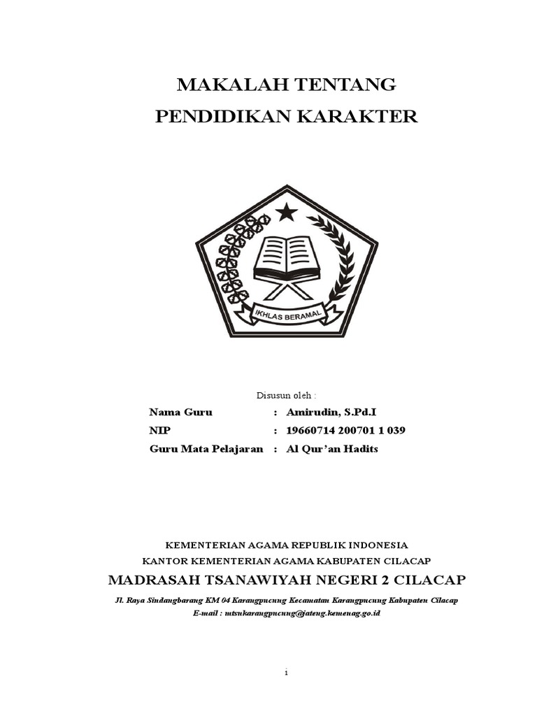 Pendidikan Karakter | PDF