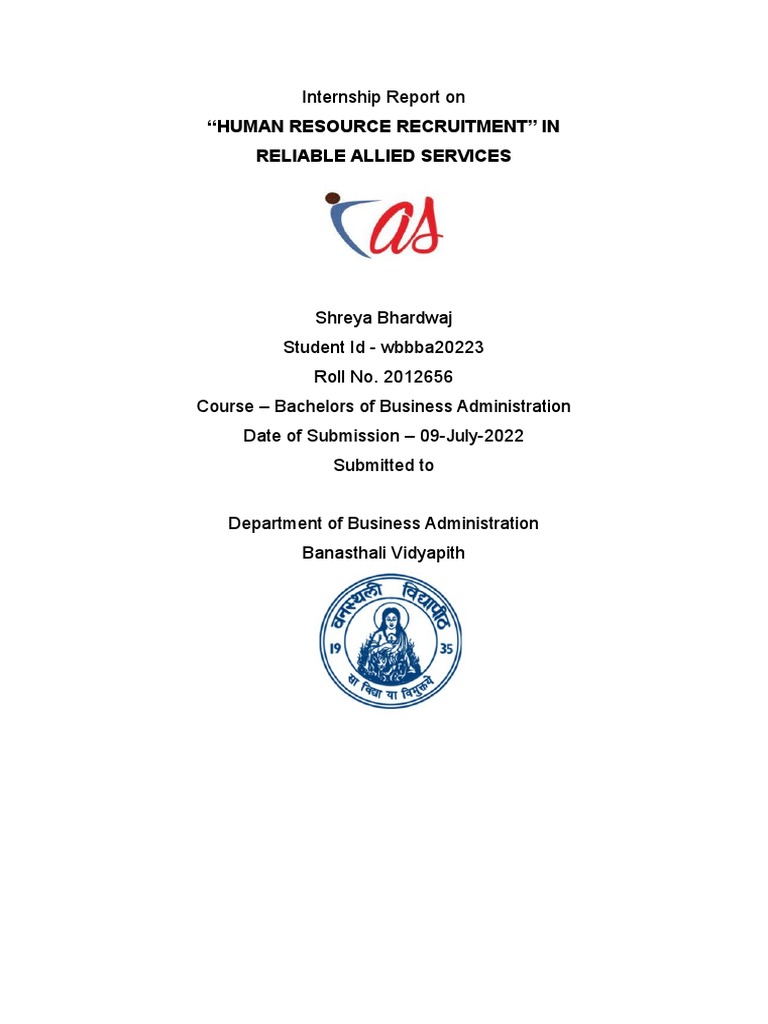 Reliable Allied Services | PDF | Consultant | Recruitment