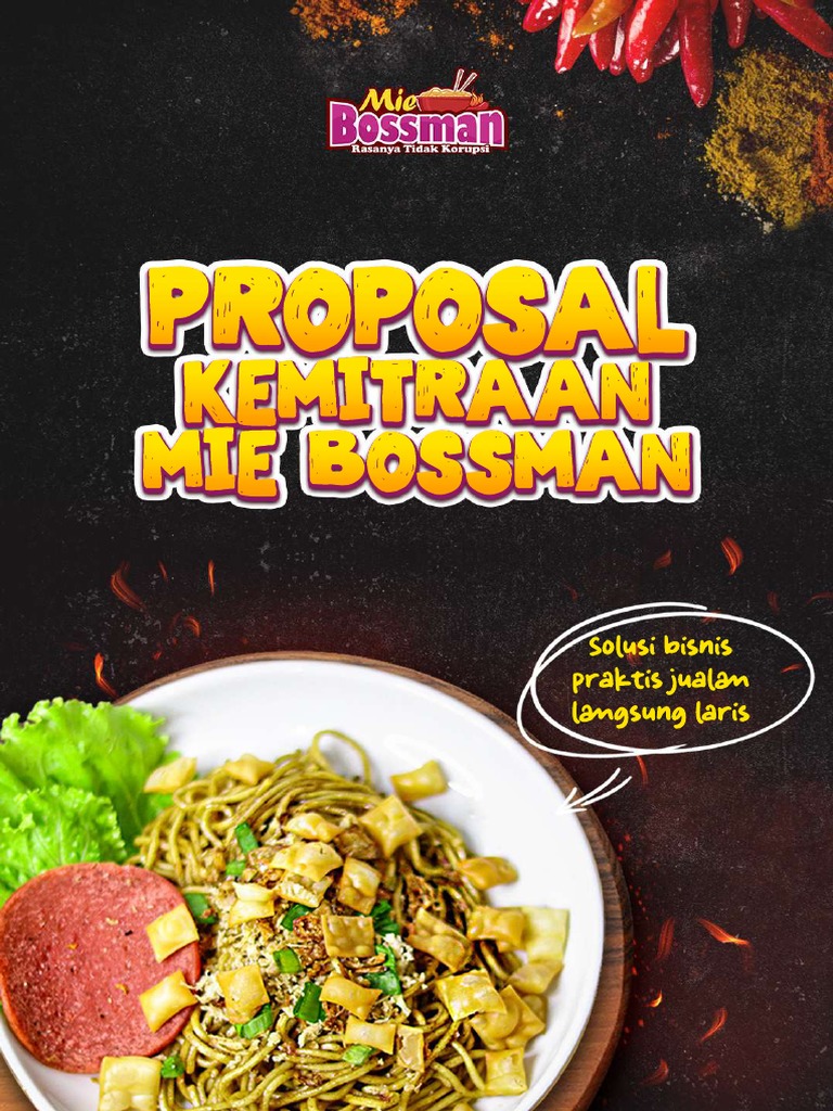 Kemitraan Mie Bossman: Peluang Usaha | PDF