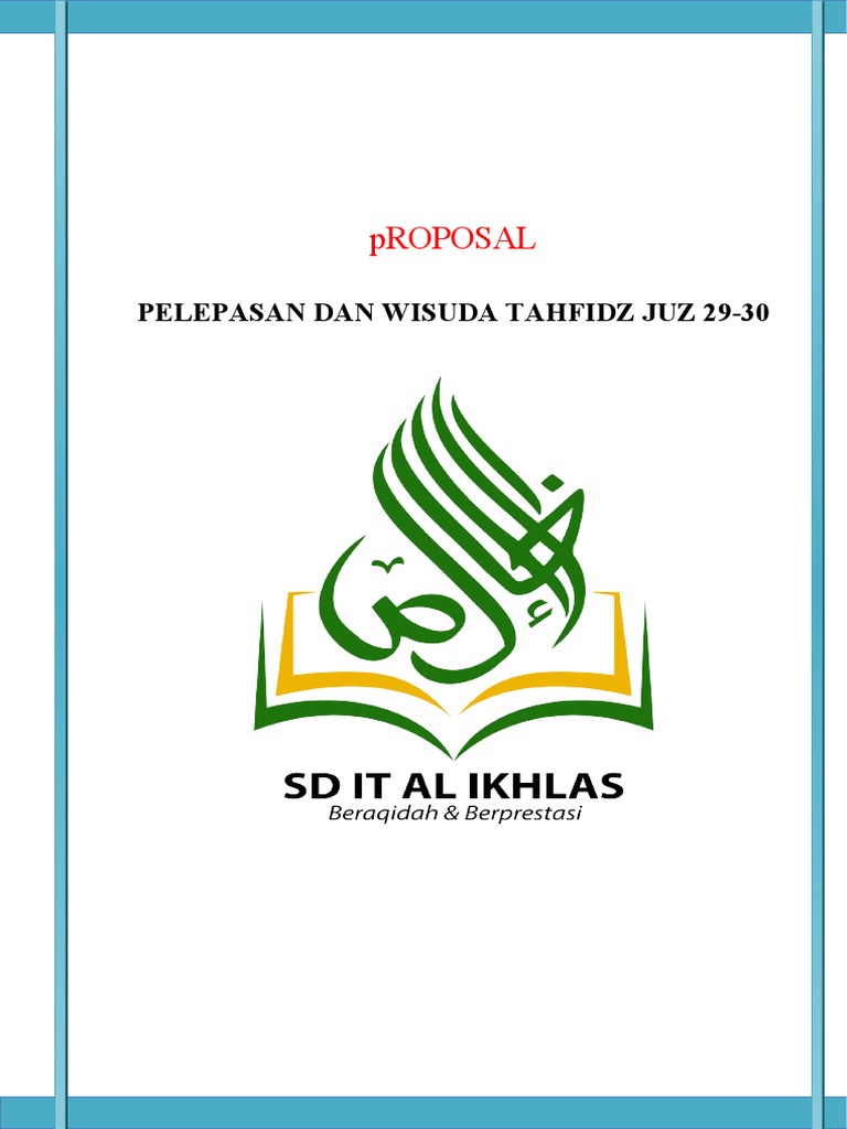 Proposal Wisuda Tahfidz Juz 29-30 | PDF