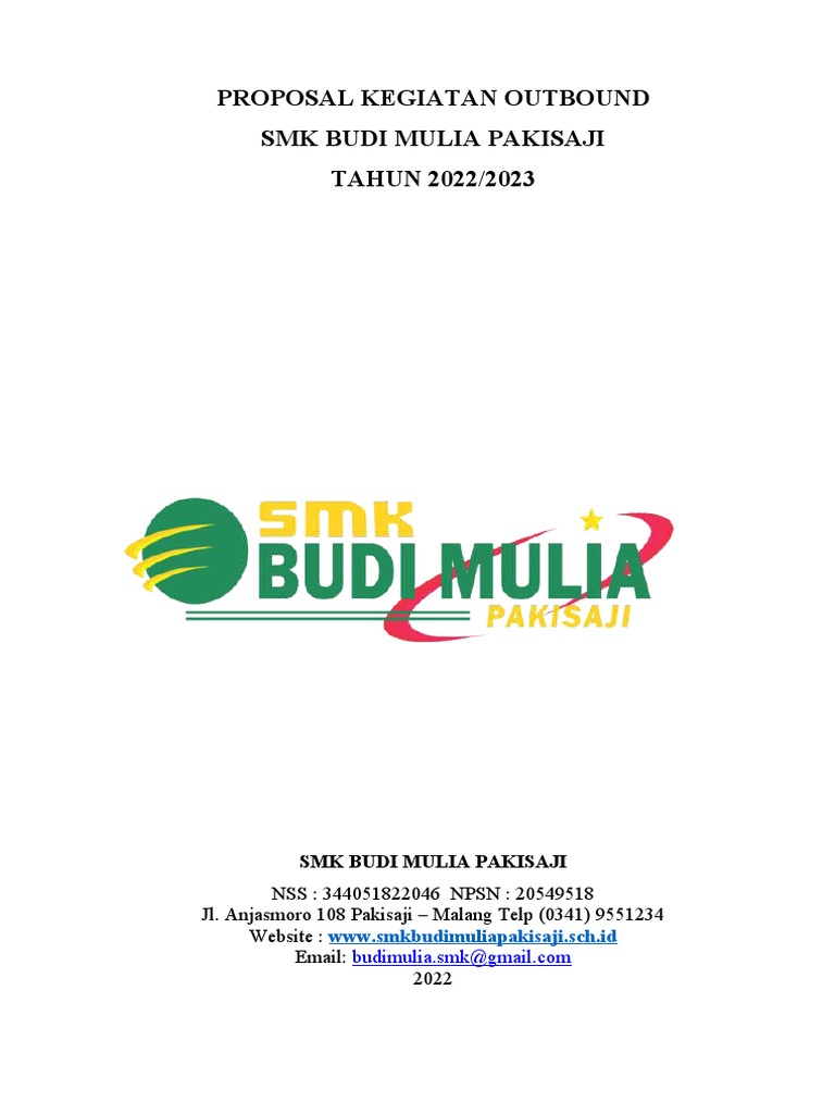 Proposal Kegiatan Outbound | PDF