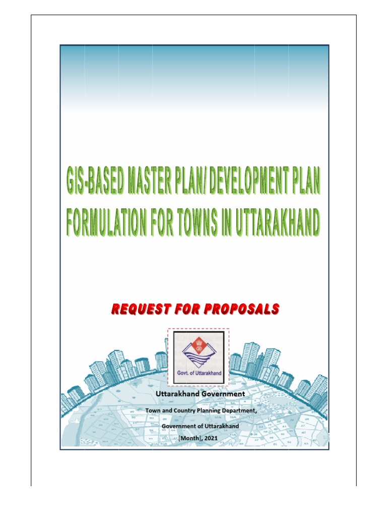 RFP-Master Plans | PDF | Infrastructure | Geographic Information System