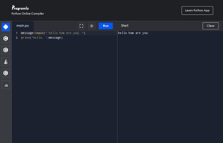 Online Python Compiler (Interpreter) | PDF