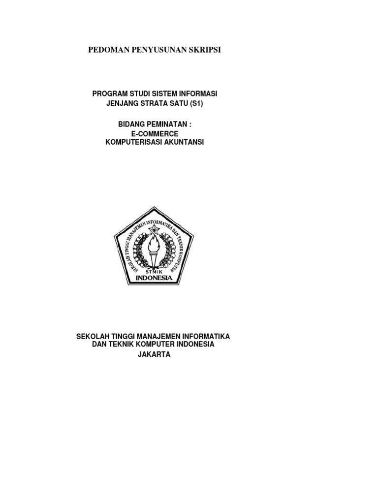 Pedoman Skripsi S1 Sistem Informasi | PDF | Seni