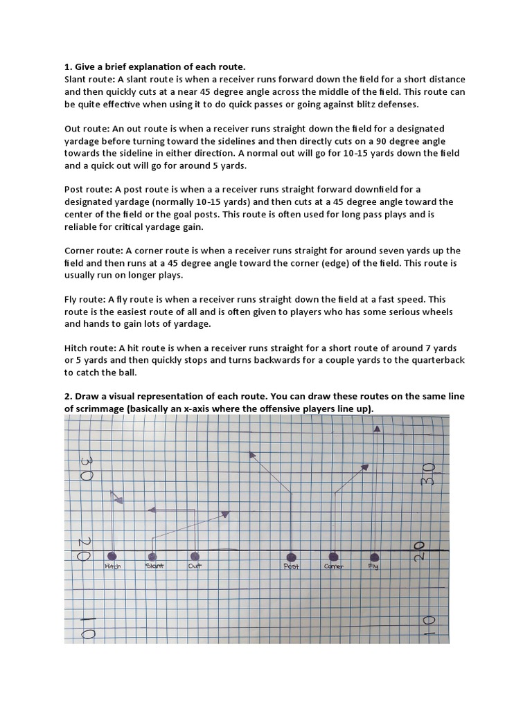 Flag Football Running Routes | PDF