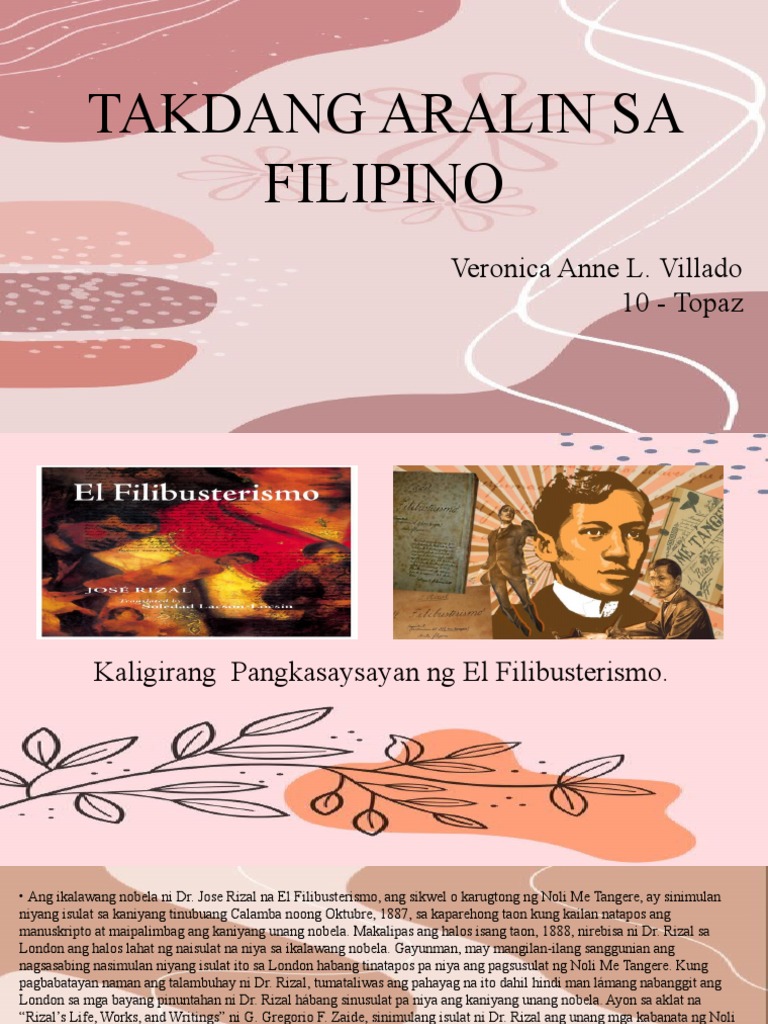 Takdang Aralin Sa Filipino - Villado | PDF