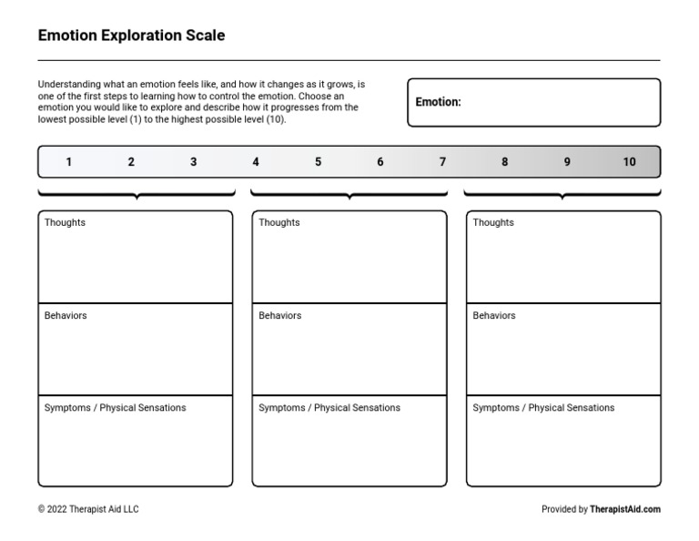 Emotion Exploration Scale | PDF