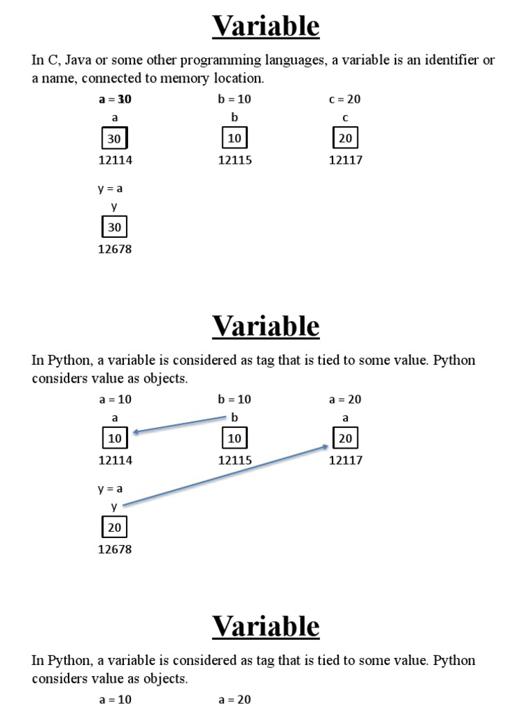 Understanding Variables in Programming | PDF