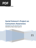 Consumer Rights Project Class 10 | PDF | Consumer Protection | Justice