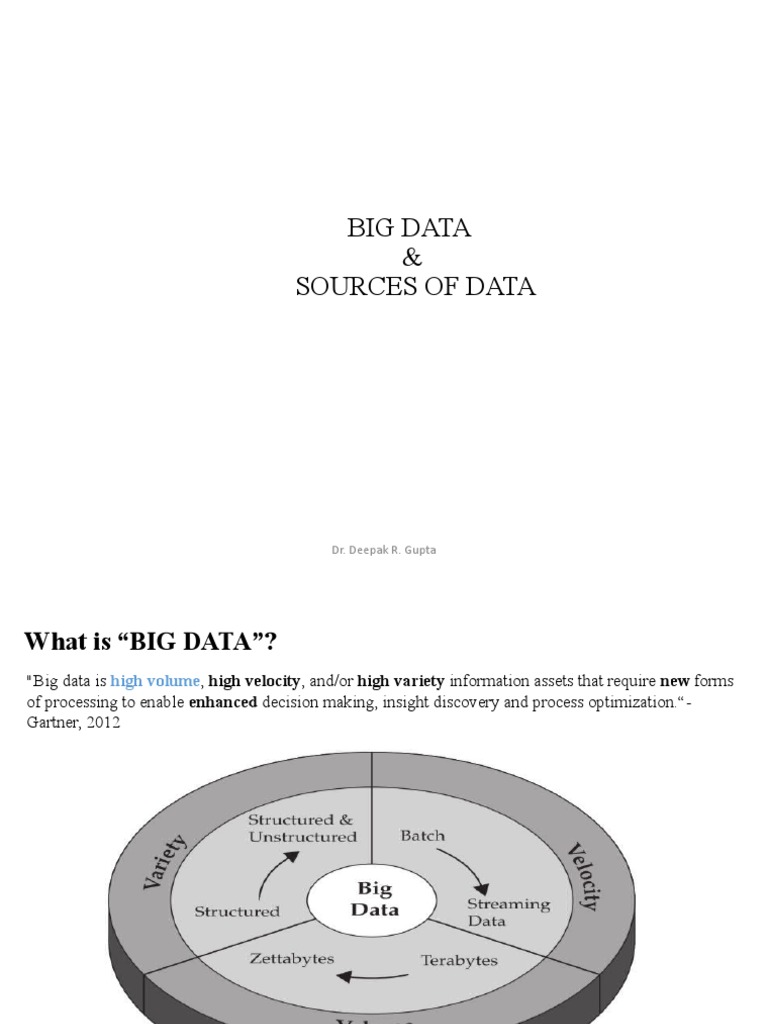 Unit 1 Big Data and Sources of Data | PDF | Big Data | Survey Methodology