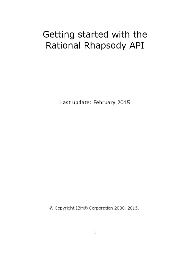 Rational Rhapsody Api Getting Started Pdf Class Computer Programming Library Computing 