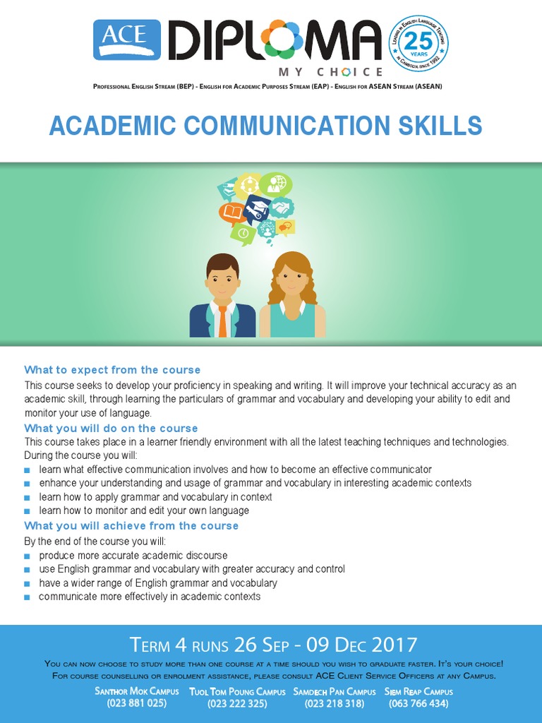 Academic Communication Skills Course | PDF | Language Arts & Discipline ...