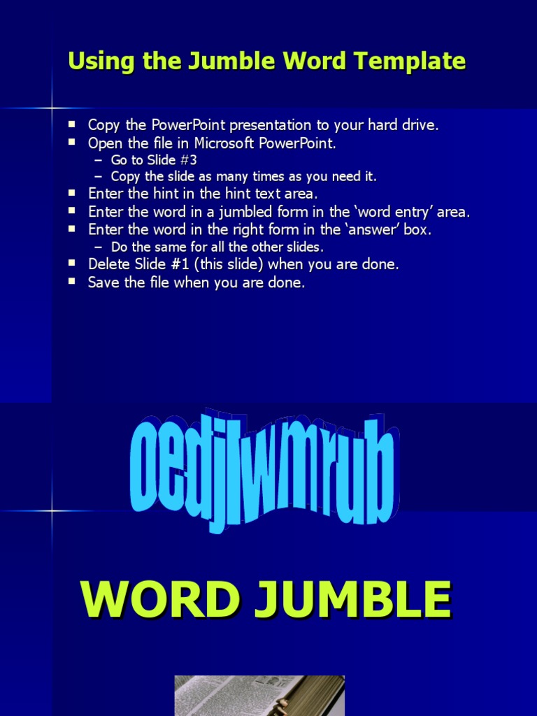 Text Jumble Powerpoint | PDF