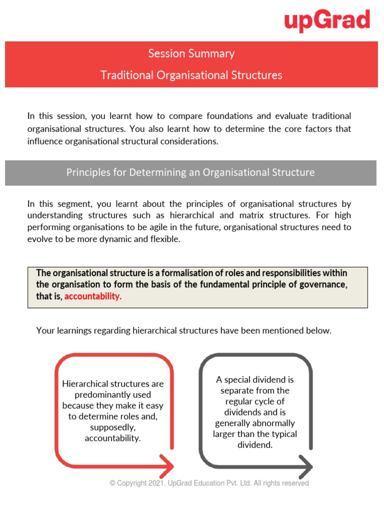 8 Traditional Organisational Structures | PDF | Organizational ...