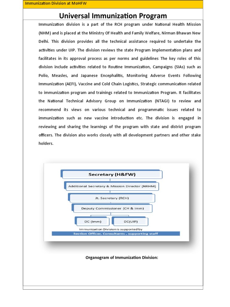 Universal Immunization Program | PDF | Vaccines | Medical Humanities