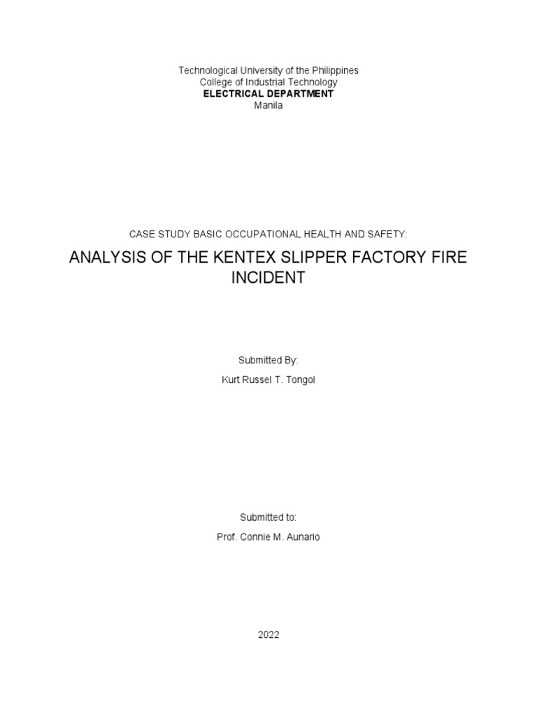 Case Study Bosh | PDF | Occupational Safety And Health | Emergency