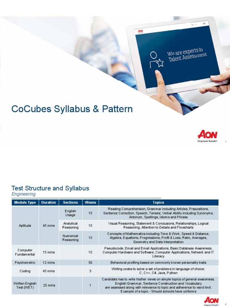 CoCubes - Syllabus Engineering | PDF | Engineering | Analysis