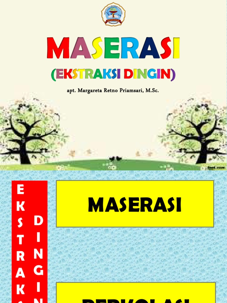 Teknik Maserasi Melingkar dalam Ekstraksi | PDF