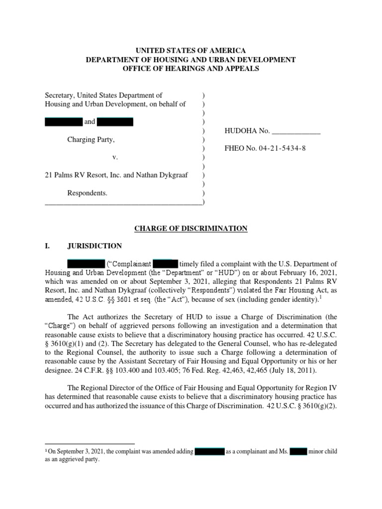 Charge of Discrimination Dyk Graaf | PDF | Justice | Crime & Violence