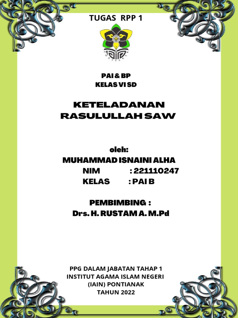 Tugas 6 Membuat RPP1 | PDF