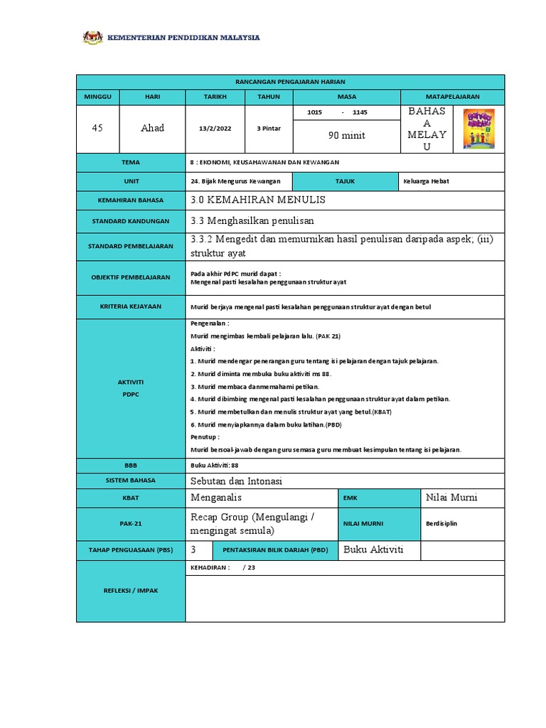 RPH BM THN 3-Unit 24 (M36) 3P | PDF