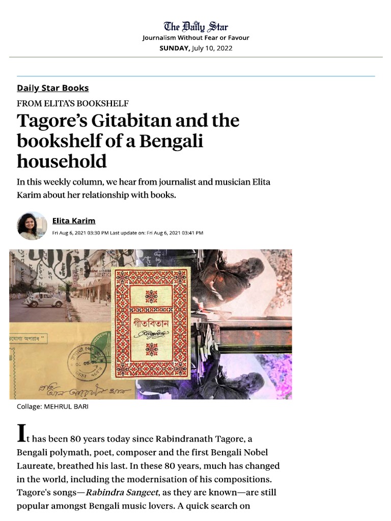 Tagore's Gitabitan | PDF