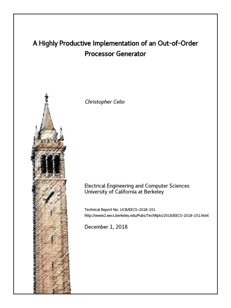 A Highly Productive Implementation of An Out-Of-Order | PDF | Central ...