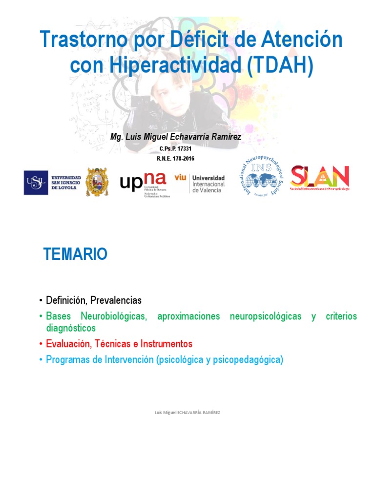 Comprendiendo el TDAH y sus síntomas | PDF | Desorden hiperactivo y ...