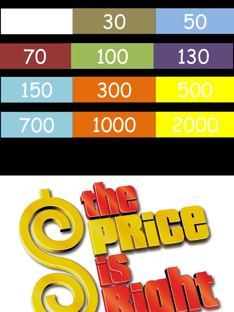 The Price Is Right | PDF