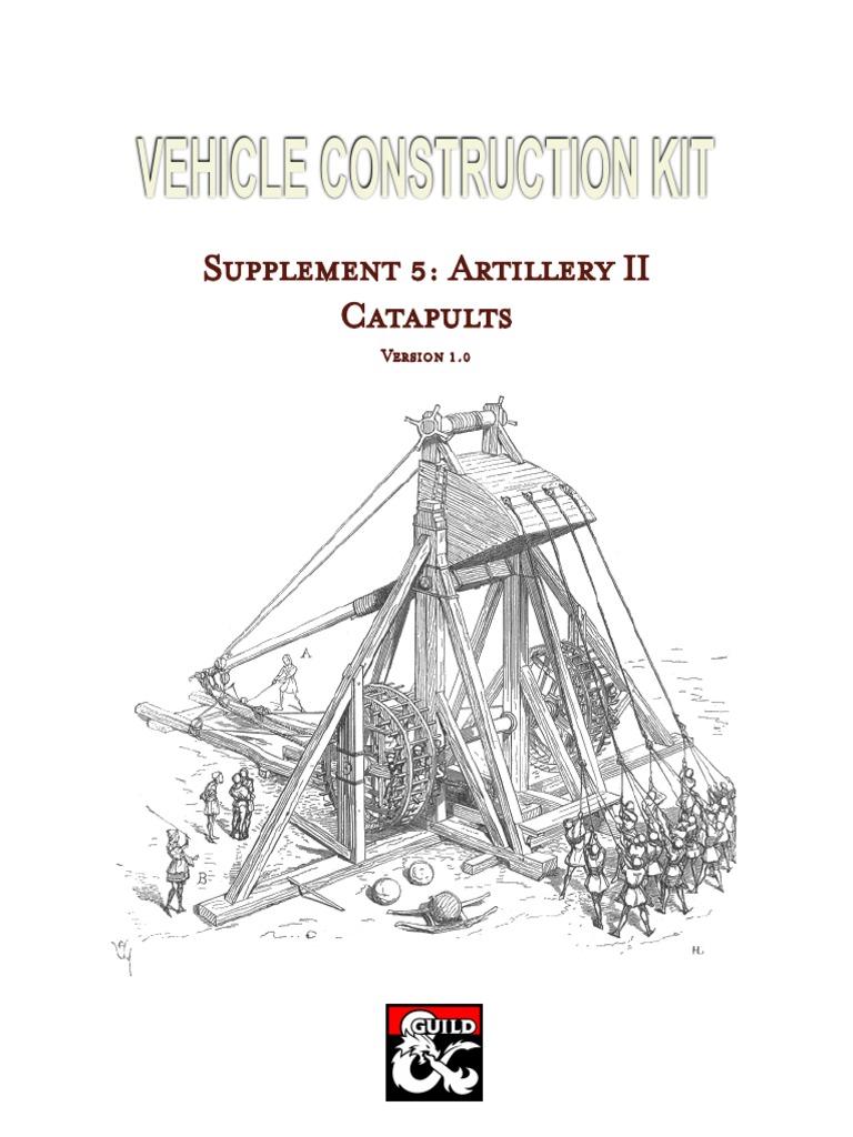 Vehicle Construction Kit Artillery II Catapults | PDF | Equipment ...