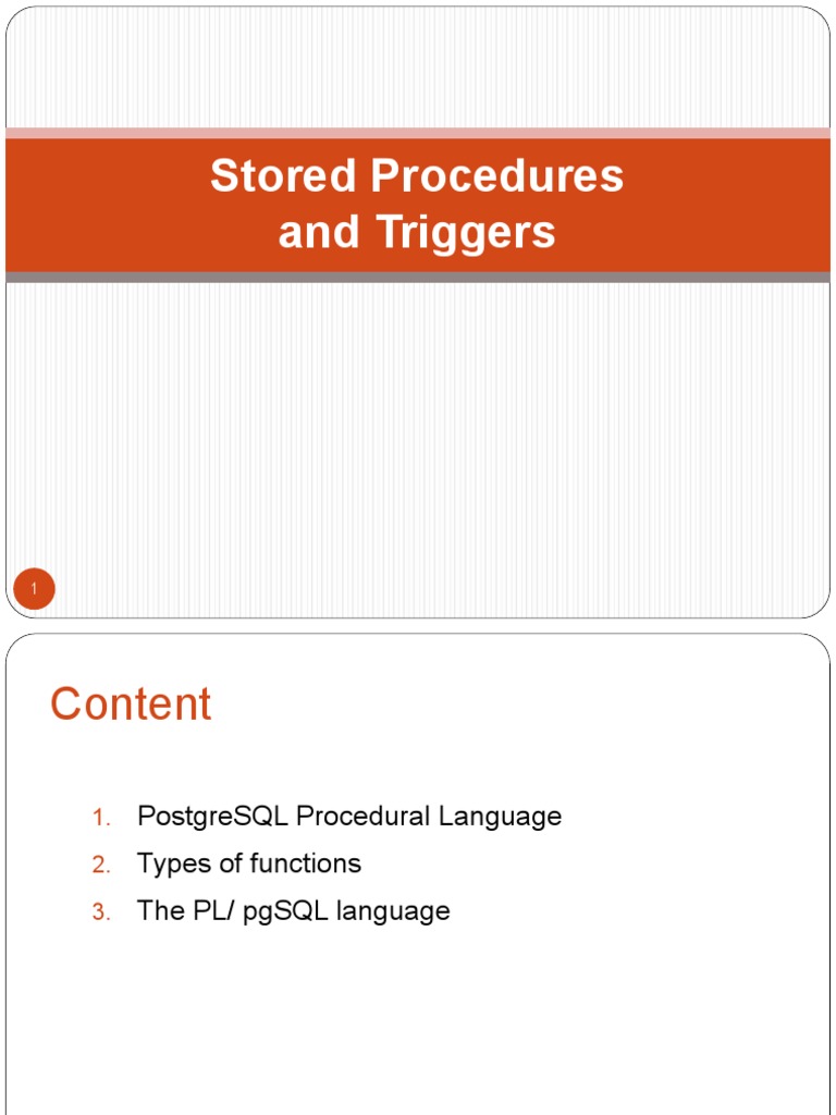 Stored Procedures And Triggers Download Free Pdf Parameter Computer Programming Subroutine