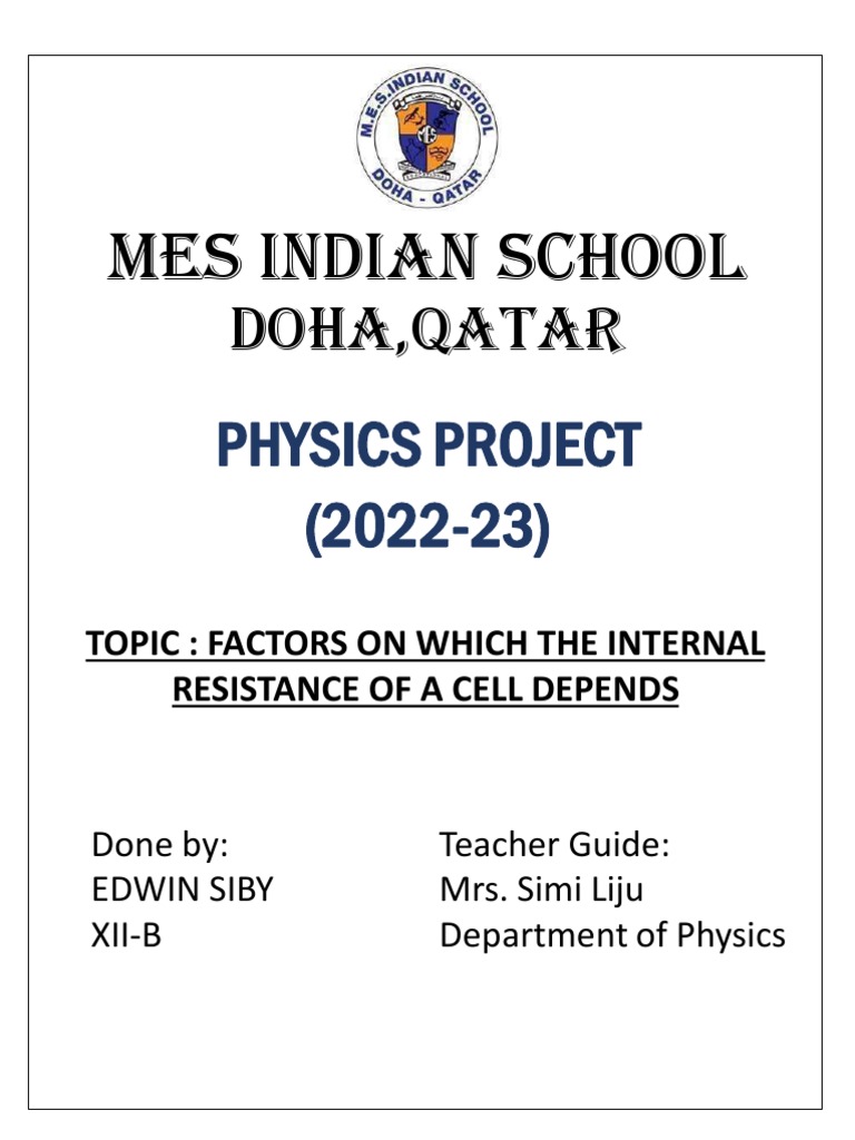 Physics Project | PDF | Anode | Cathode