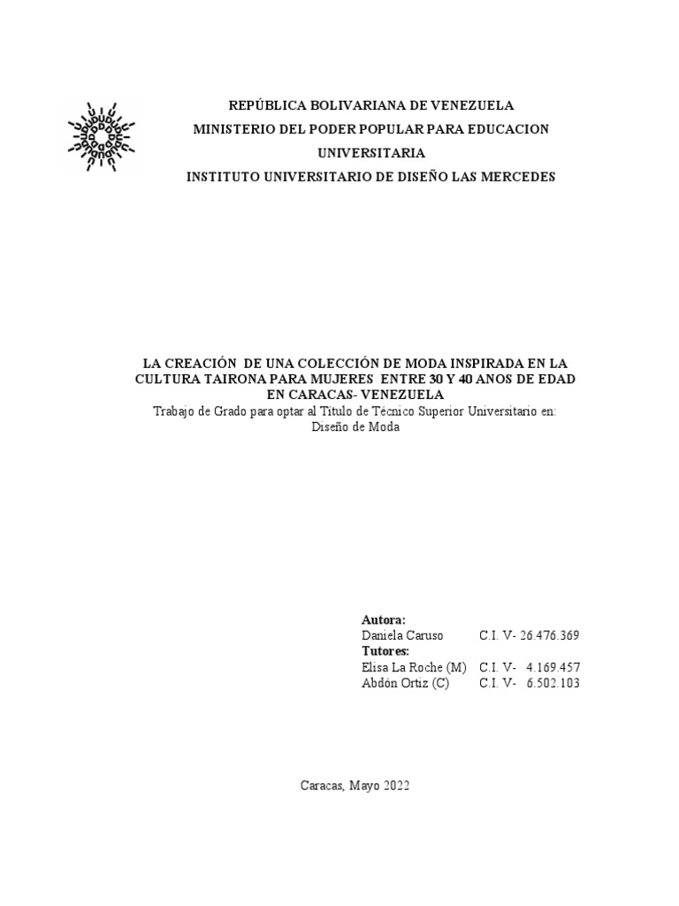 Tesis Daniela Caruso | PDF | Moda | Ropa