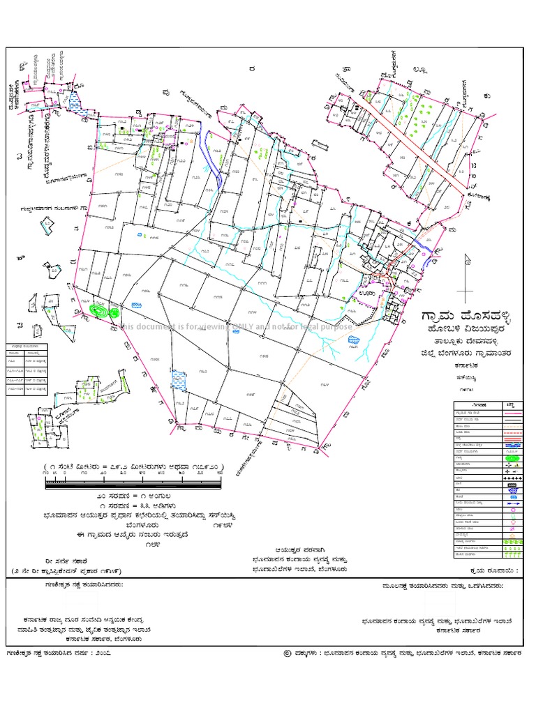 Revenue Map Hosahalli Village | PDF
